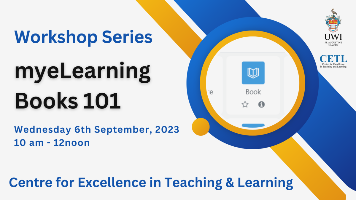 myeLearning Books 101 — CETL St. Augustine Workshop Registration