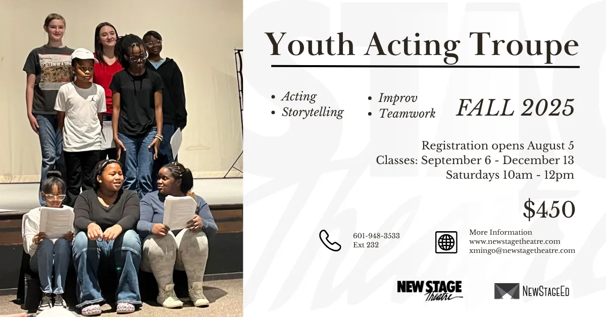 Youth Acting Troupe Fall 2025 — New Stage Theatre