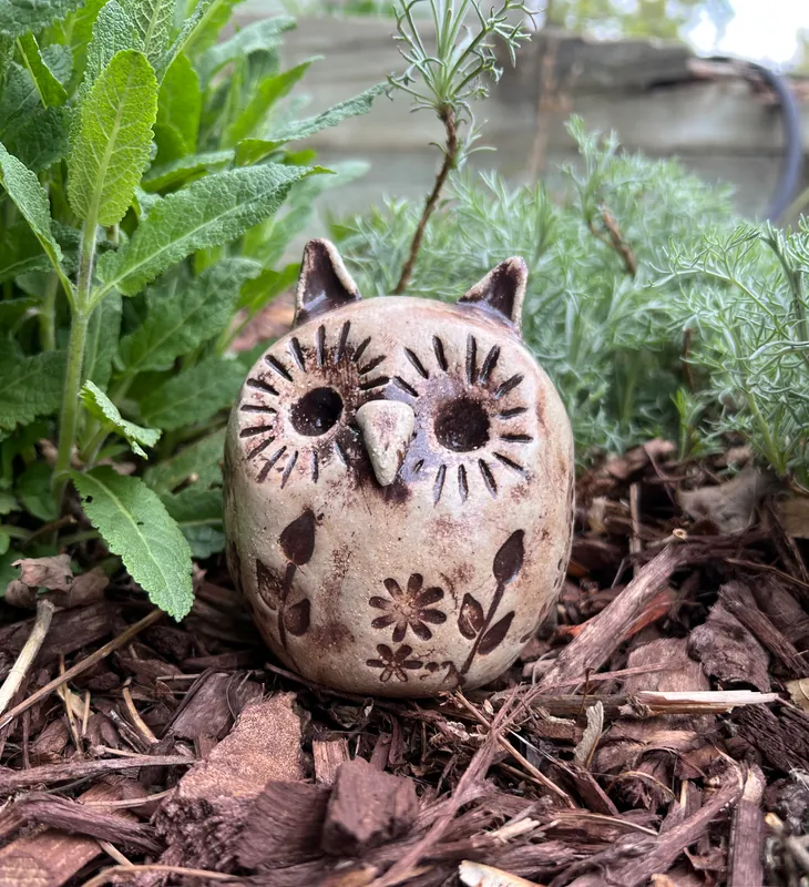 Clay Garden Owl — the Art Makery