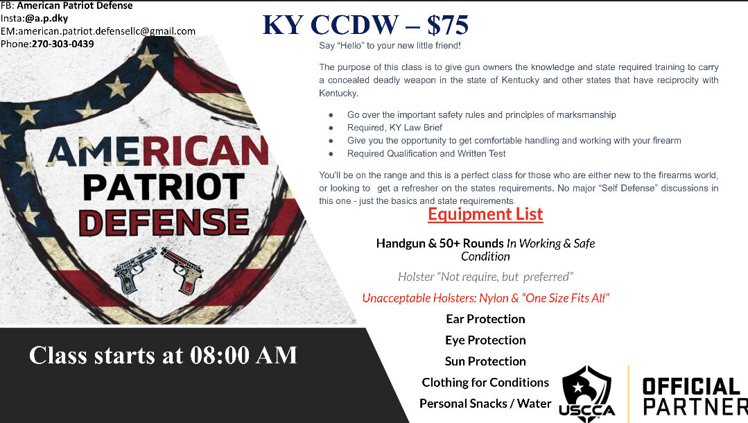 KY CCDW — American Patriot Defense LLC